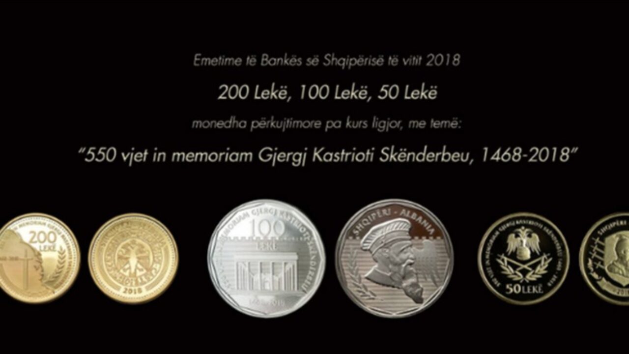 Banka e Shqipërisë nxjerr në shitje monedhat dedikuar Skënderbeut ...