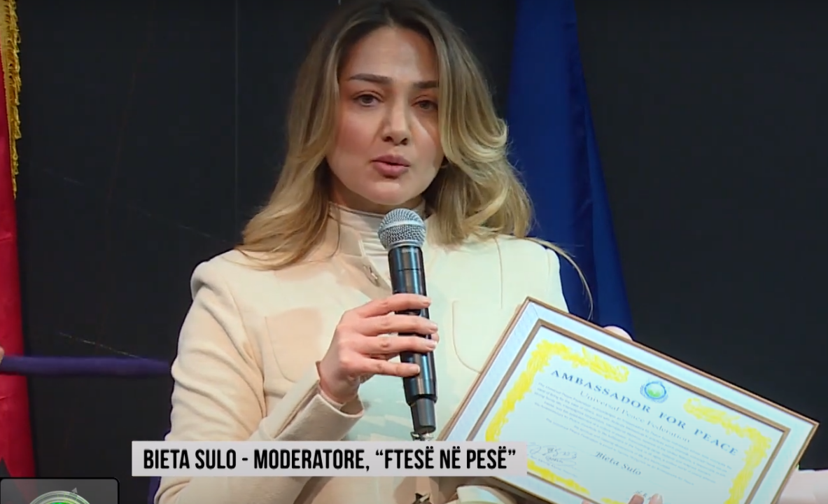 Moderatorja e Top Channel, Bieta Sulo, vlerësohet me çmimin “Ambasadore ...