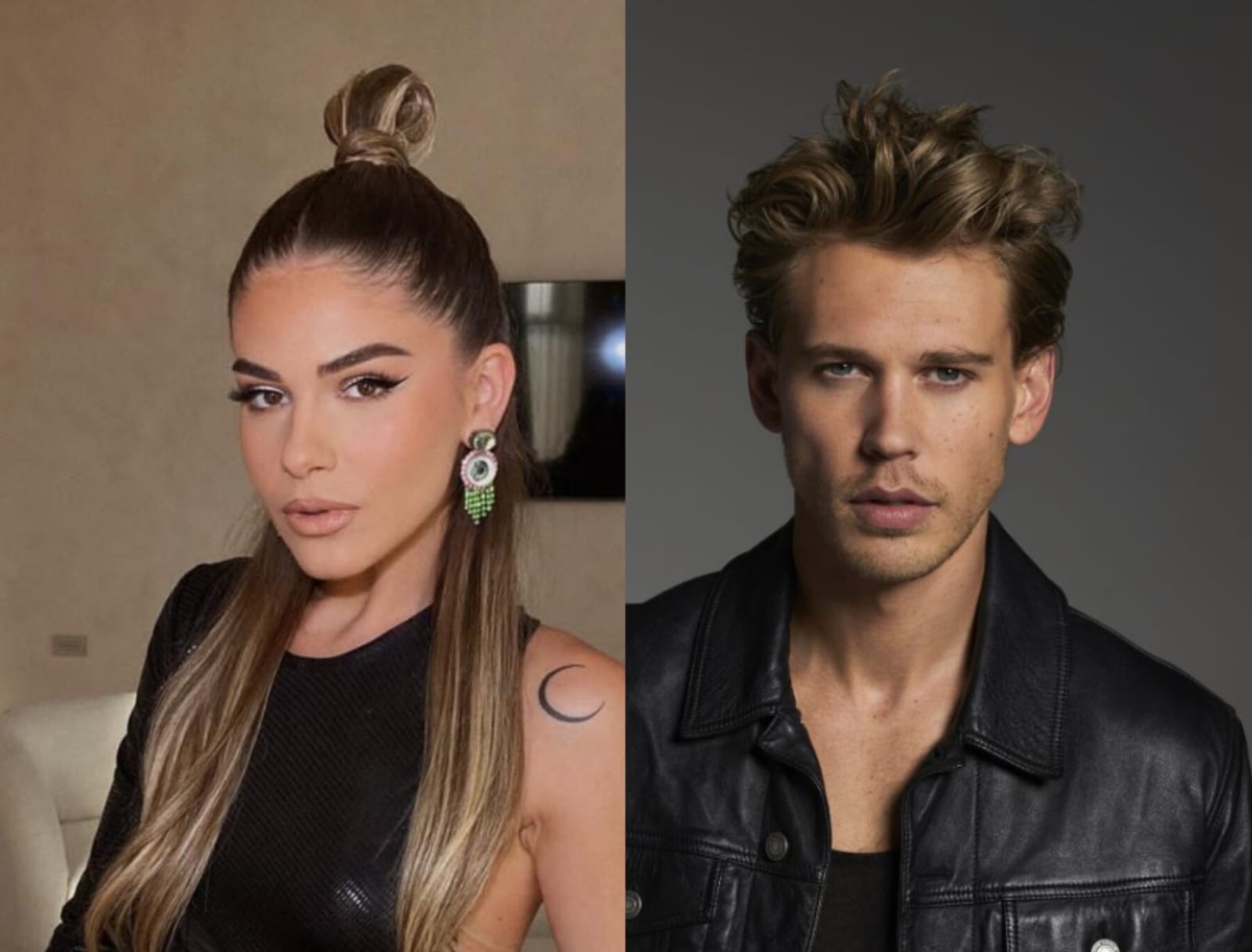Sarah Berisha pozon përkrah aktorit Austin Butler në Javën e Modës në ...