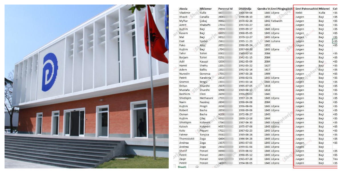 Fotot/ Lista e patronazhistëve të PD, me numra telefoni dhe të gjitha ...