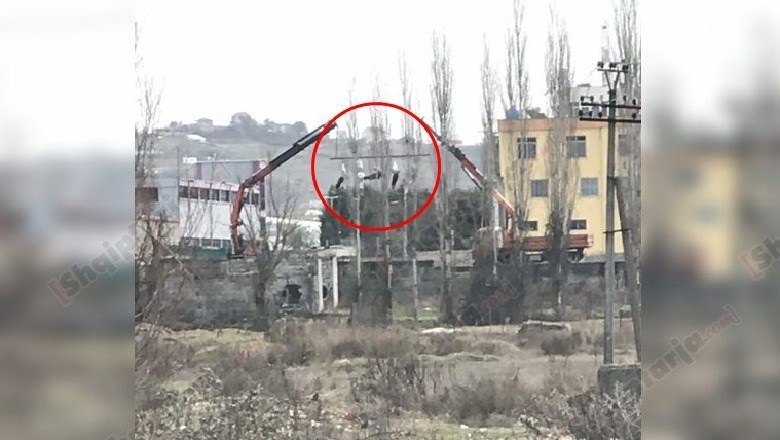 Skenë tmerri në Vorë, 5 persona janë varur në dy vinça (FOTO) | Gazeta ...